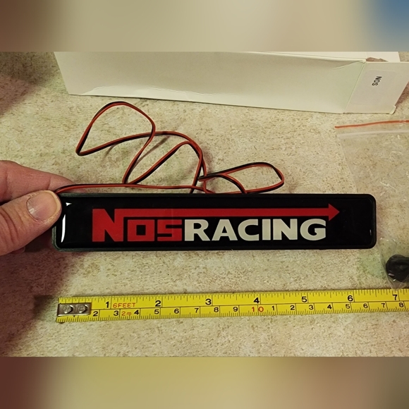 Other | New Nos Racing Lighted Grill Emblem Light | Poshmark